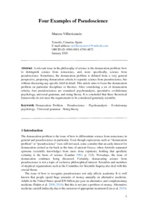 Four Examples of Pseudoscience - PhilSci-Archive